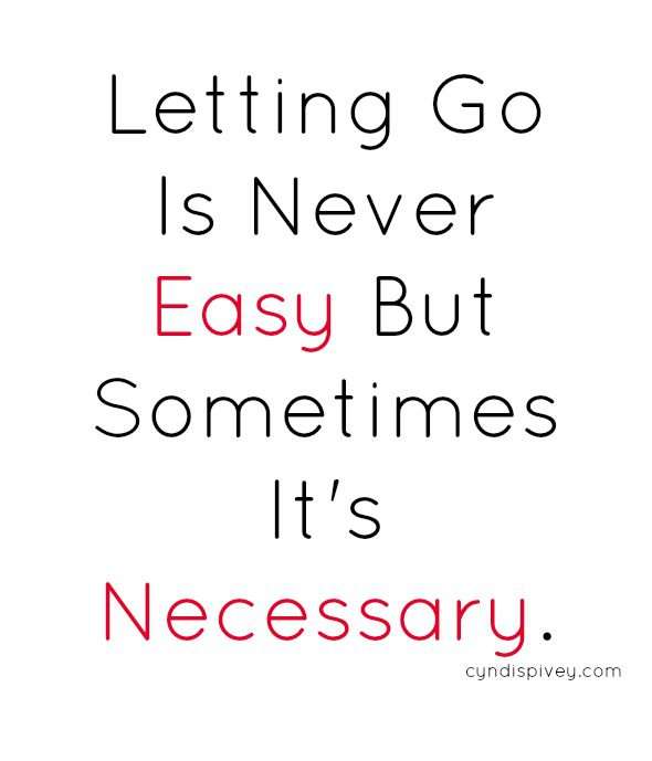 Sunday Encouragement-Letting Go - Cyndi Spivey