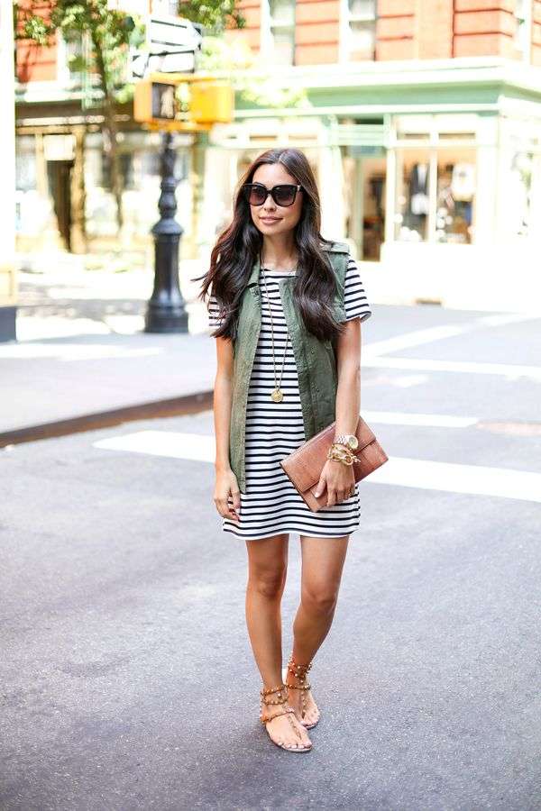 What I Wore-The Striped Dress - Cyndi Spivey