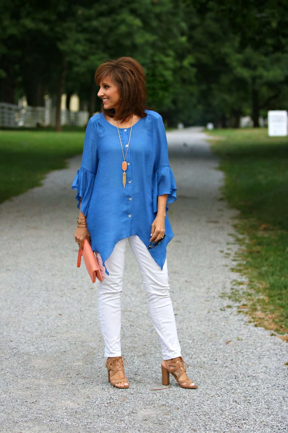 22 Days of Summer Fashion-Bell Sleeve Tunic - Cyndi Spivey