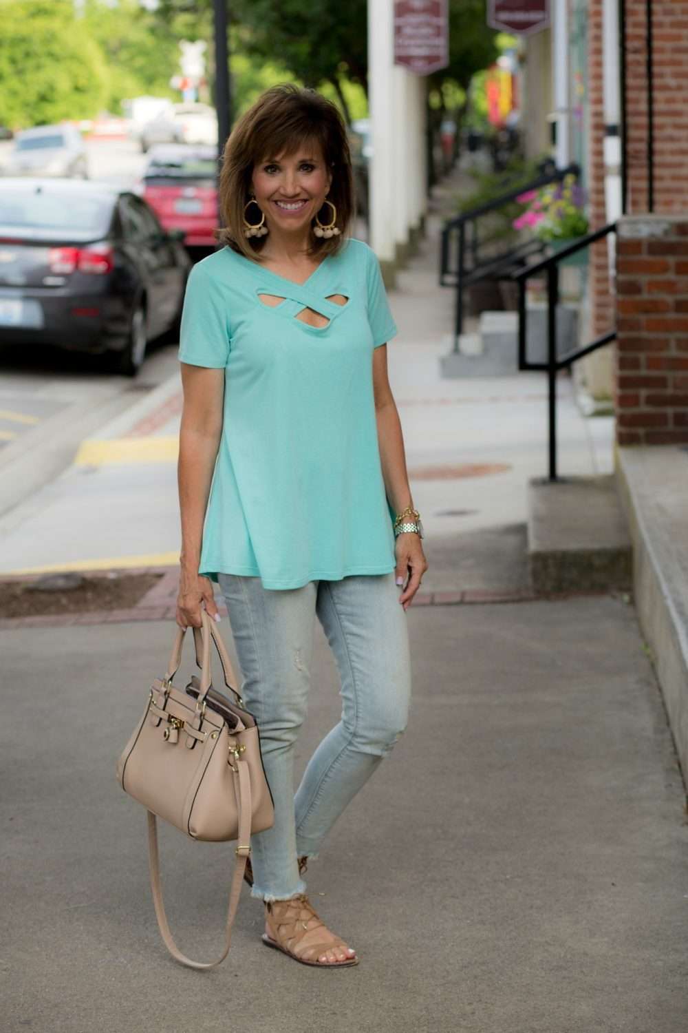 Criss-Cross Top-Weekend Fashion - Cyndi Spivey