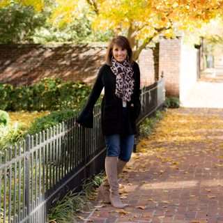 25 Days of Winter Fashion: Bell Sleeve Cardigan + Wedge Boot - Cyndi Spivey