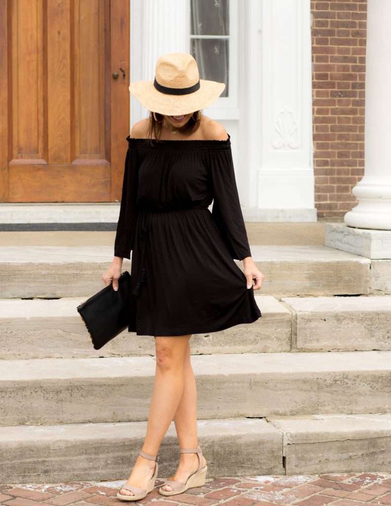 Off the Shoulder Dress-Spring Beach Wear - Cyndi Spivey