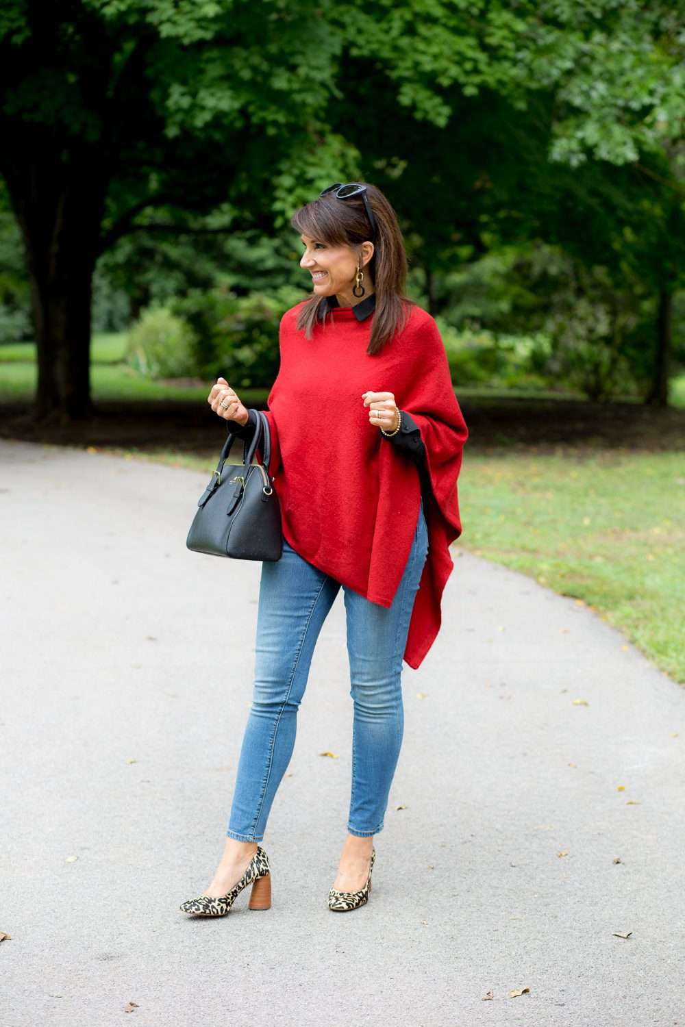 Red Poncho from Social Threads - Cyndi Spivey