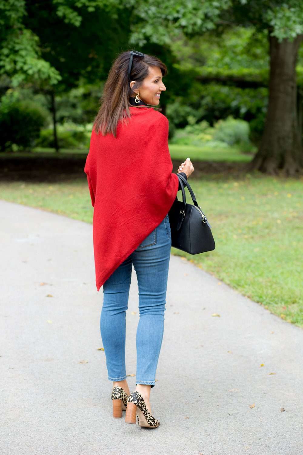 Red Poncho from Social Threads - Cyndi Spivey
