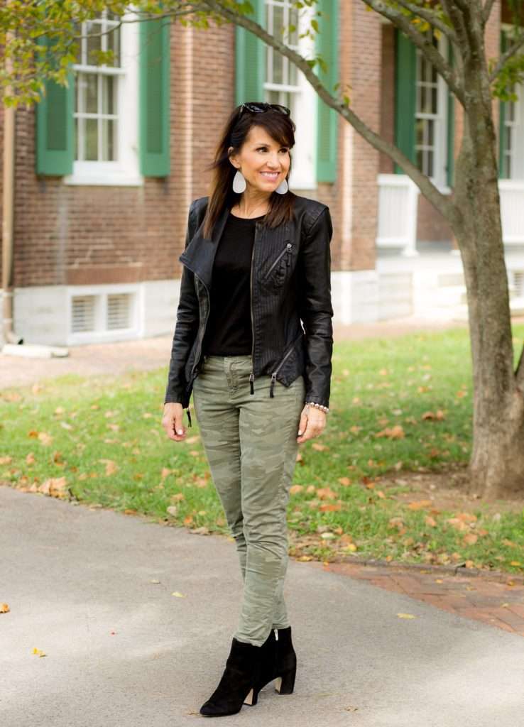 3 Ways To Style Camo Pants - Cyndi Spivey