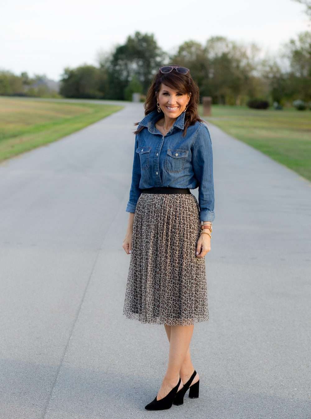 3 Ways To Dress Up A Denim Shirt - Cyndi Spivey