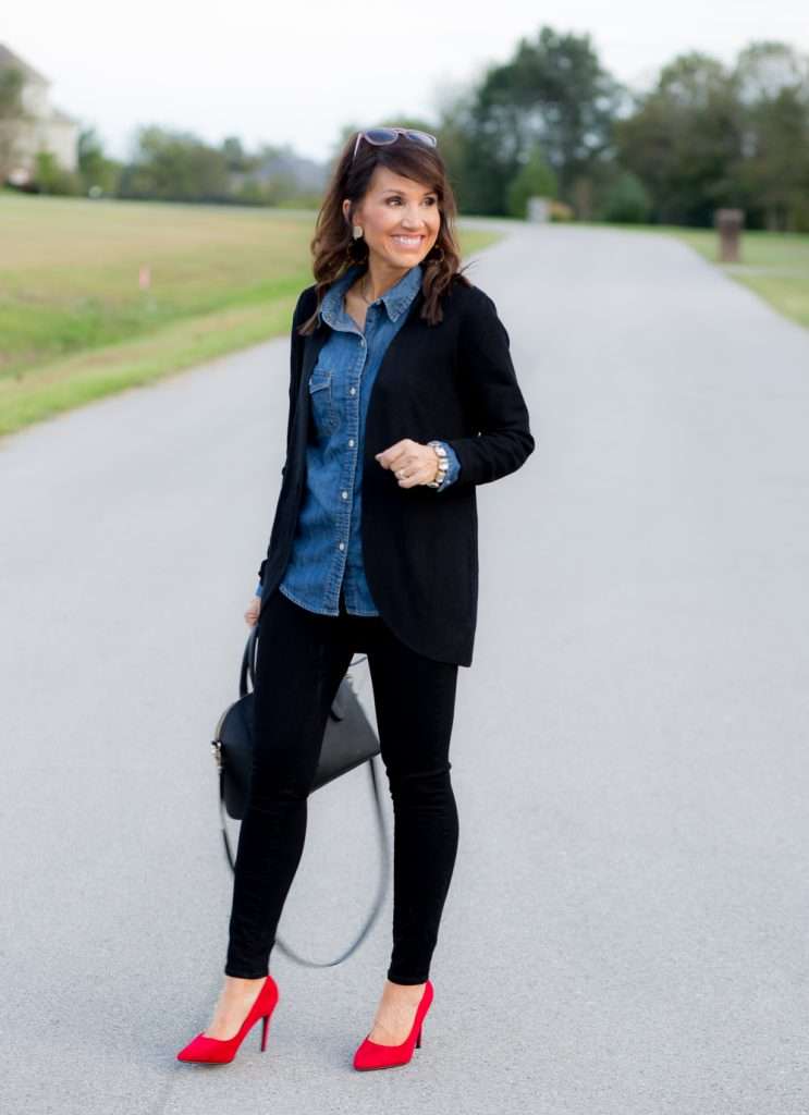 3 Ways To Dress Up A Denim Shirt - Cyndi Spivey