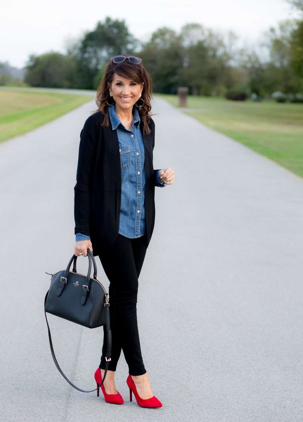 3 Ways To Dress Up A Denim Shirt - Cyndi Spivey