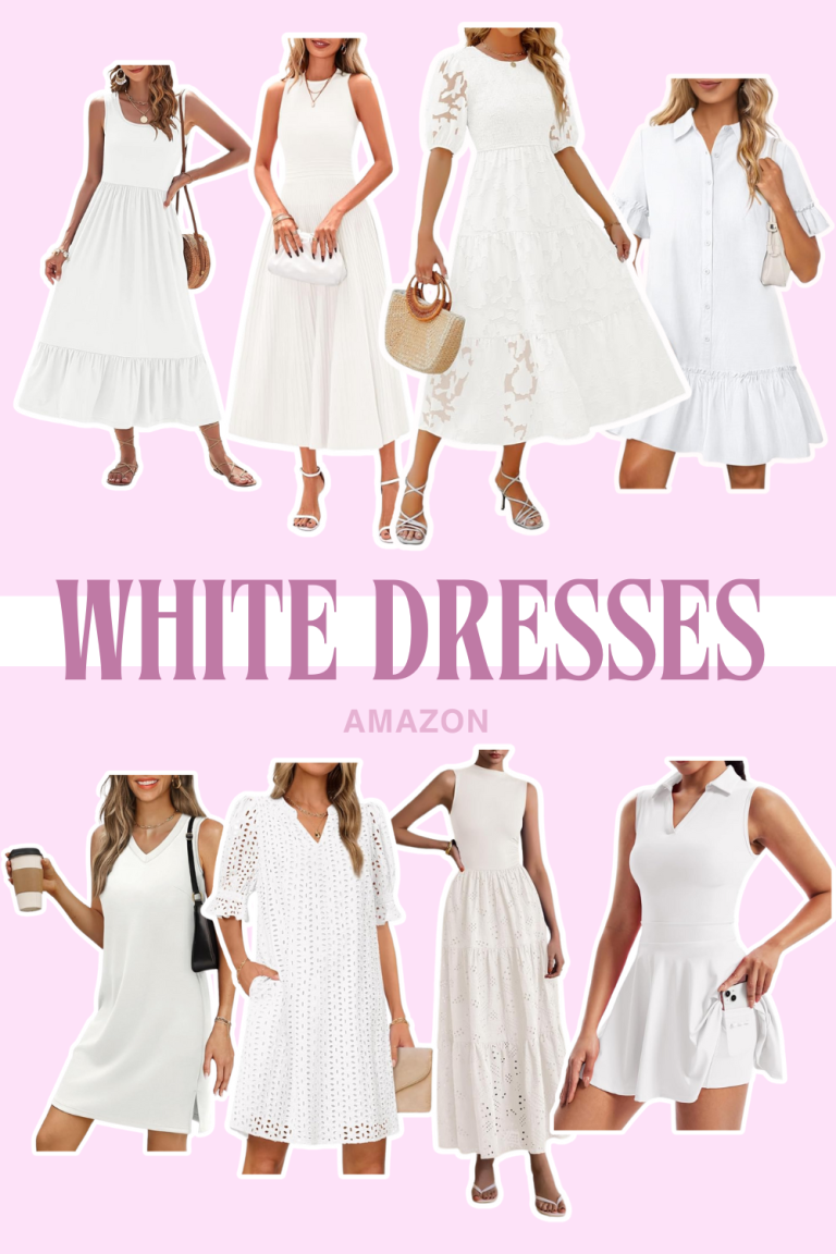 My Favorite White Dresses on Amazon for Spring and Summer - Cyndi Spivey